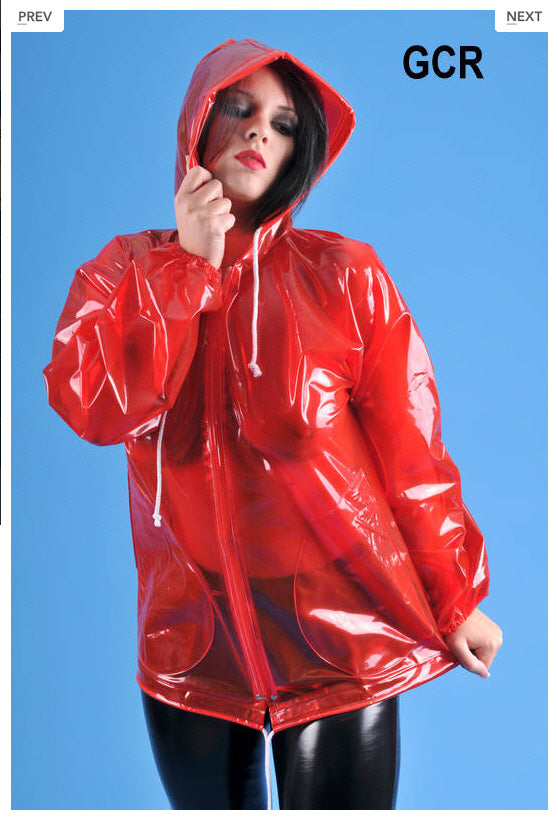 PVC-Jacke mit Reißverschluss für Damen/Herren – FunPlastic